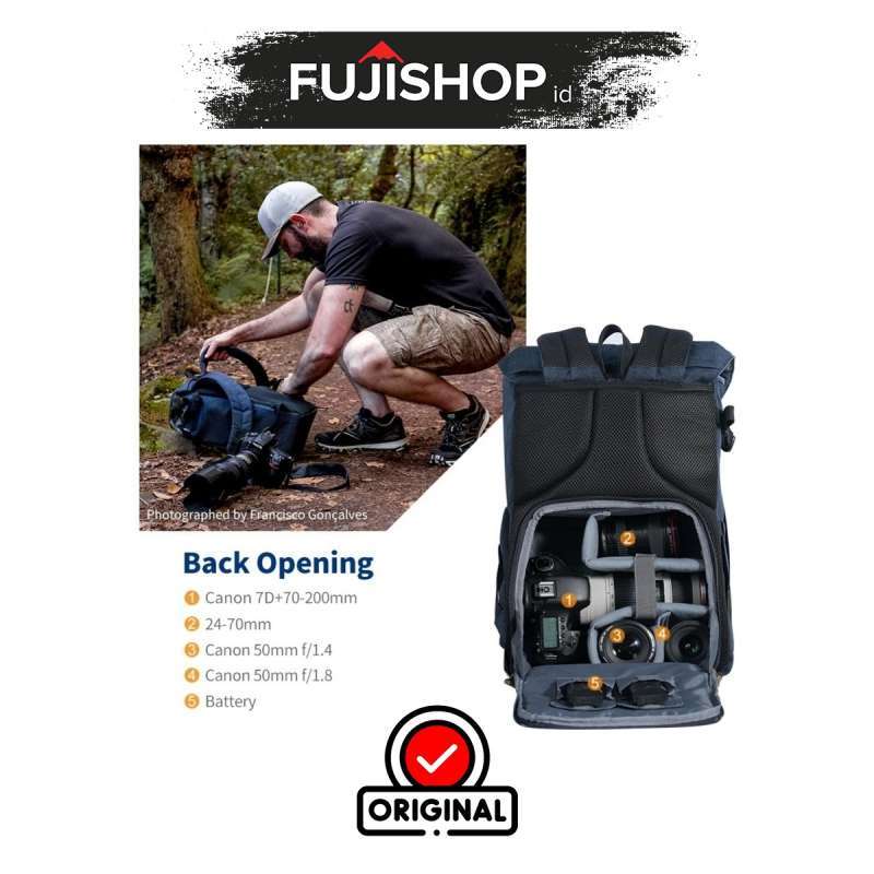 Promo Knf K&f Concept Camera Backpack Waterproof Tas Travel Kamera ...