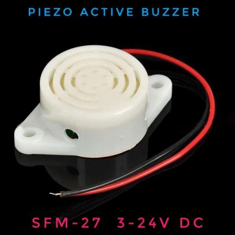 Jual Piezo Active Buzzer 3-24V DC Suara Putus putus Intermitten Sound Alarm di Seller ...