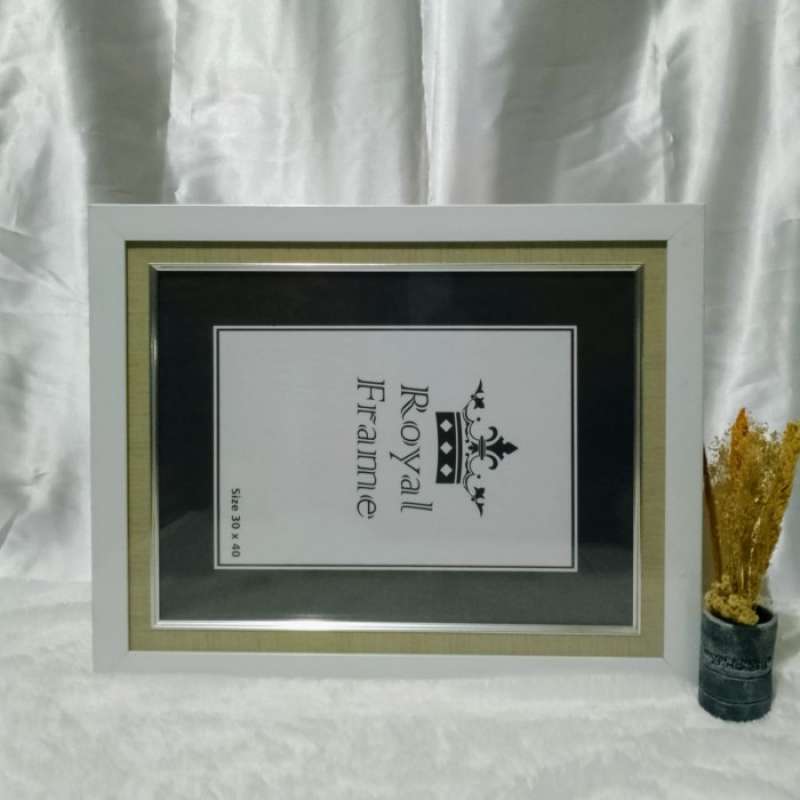 Promo Frame/bingkai 12r/ A3/ 30x40cm /linen/minimalis Diskon 13% Di ...