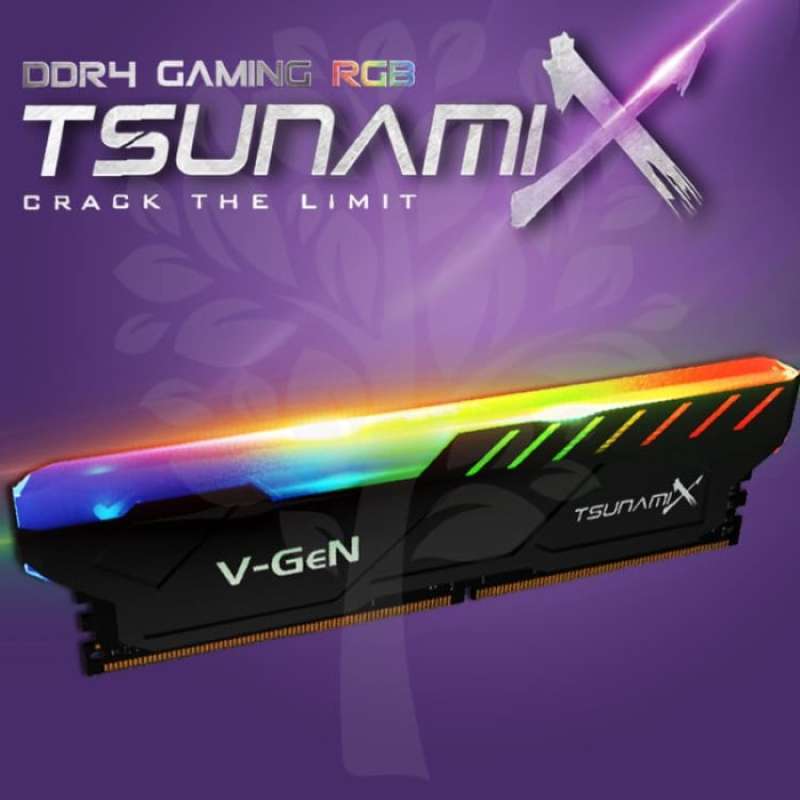 Jual Ram Memory Vgen / V-gen Tsunami Ddr4 8gb-3200 Rgb Cl16 1.35v ...
