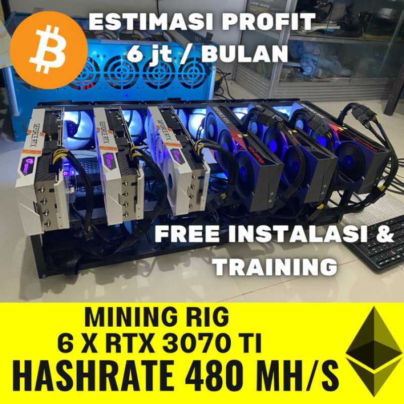 Jual Mining Rig RTX 3070 Ti x 6 Top Speed Profit Maksimal di Seller ...