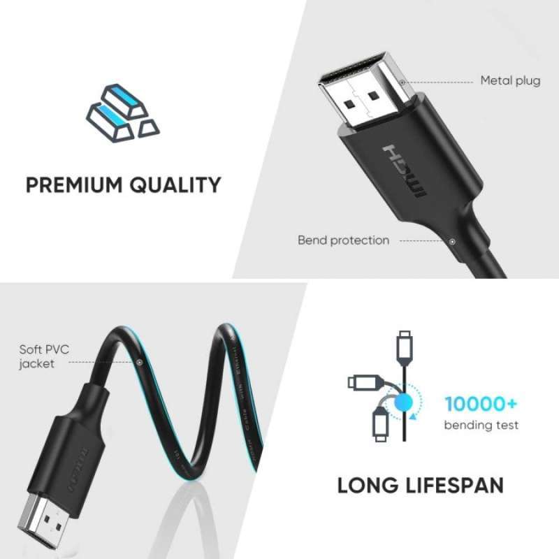 Jual Ugreen 60174 Kabel Video Hdmi Tv Monitor Samsung Lg Xiaomi Ultra ...