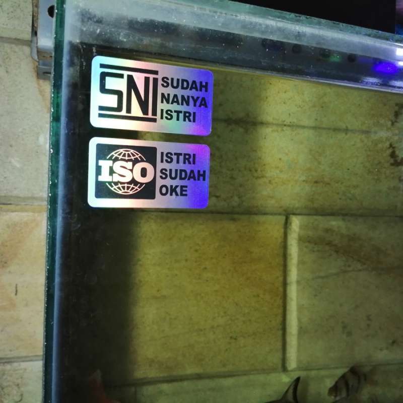 Jual Azzama Stiker Hologram SNI Sudah Nanya Istri dan ISO Istri Sudah ...