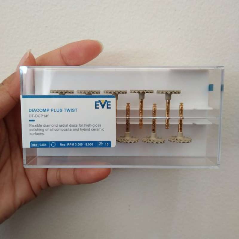 Jual Eve Diacomp Plus Twist Abu-abu Putih Poles Resin Komposit ...