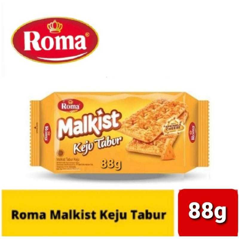Jual Snack Roma malkist keju tabur ( 88gr ) cemilan enak dan murah di ...