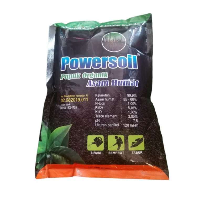Promo Pupuk Organik Pembenah Tanah Powersoil 500 Gram Asam Humat ...
