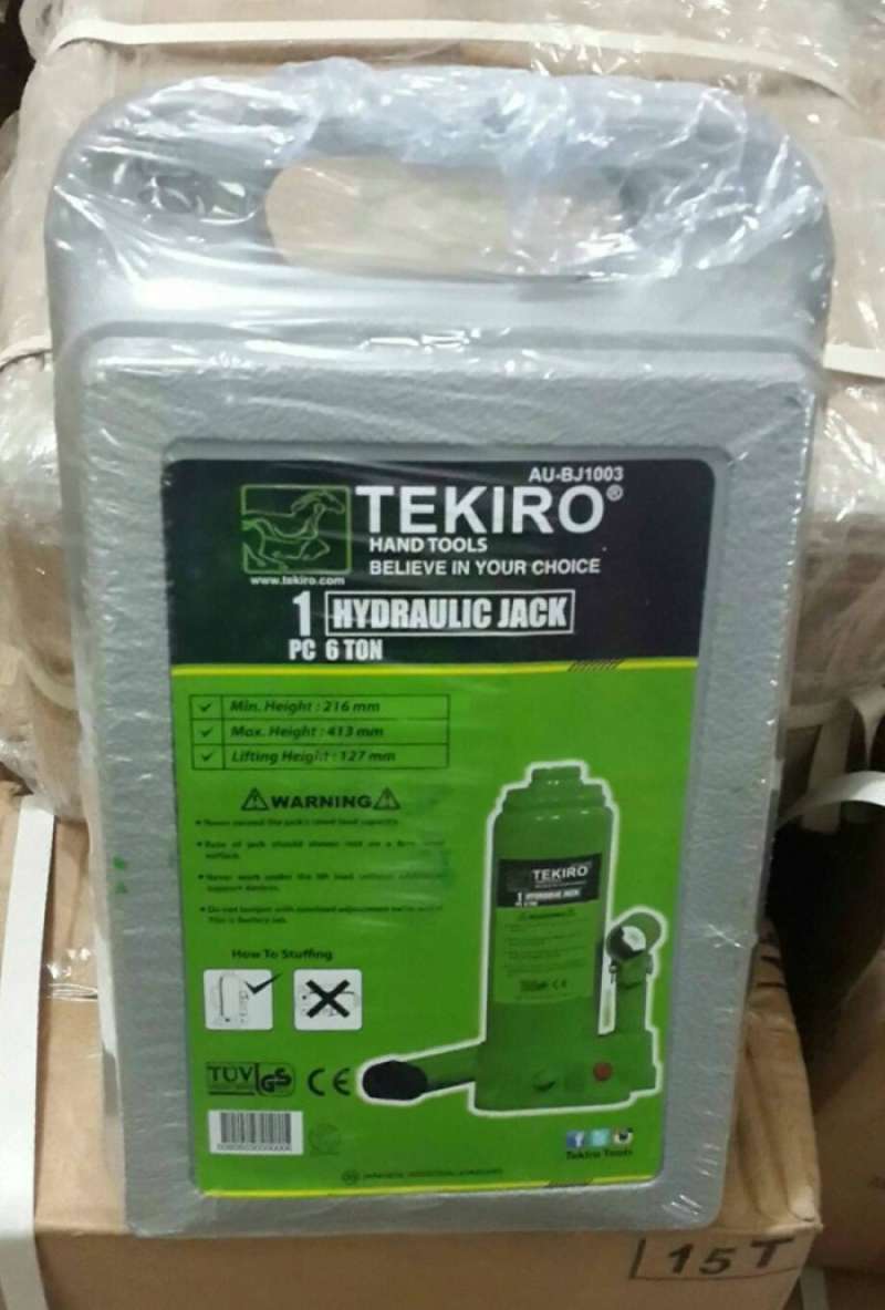 Jual Deskripsi Dongkrak botol tekiro 6 ton jack botol 6 ton tekiro ori ...