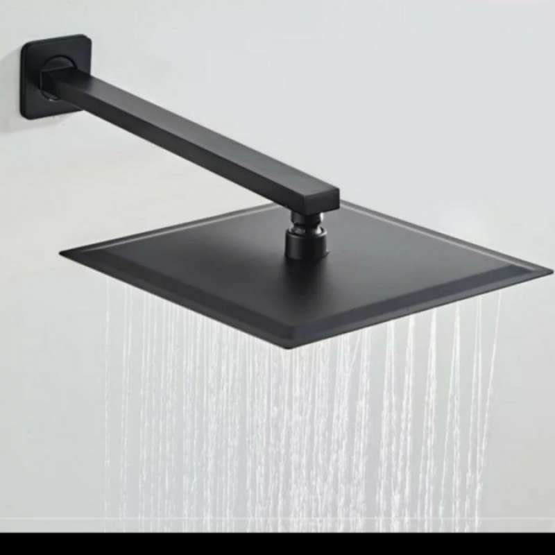 Promo Shower Tanam Kotak 12 Hitam/wall Shower Tanam Minimalis Black ...