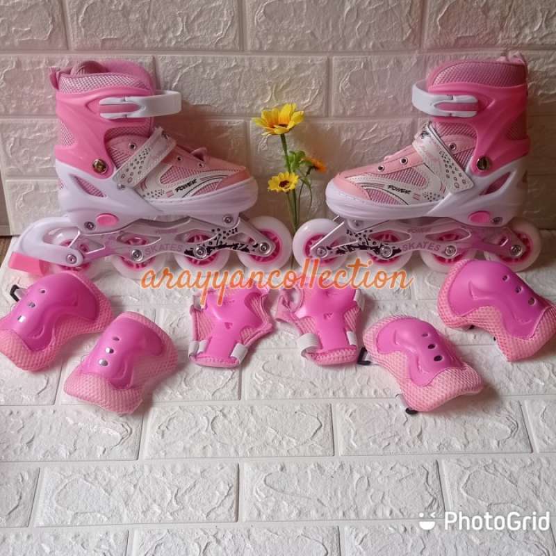 Jual sepatu roda lengkap dengan pelindung siku di Seller Jaya 01 - Kab ...