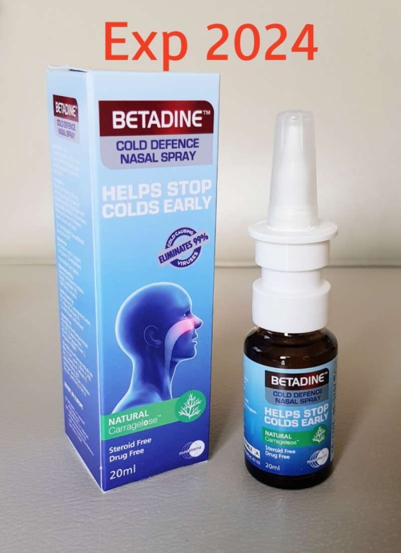 Promo Betadine Nasal Spray Cold Defense Adult 20ml - Dewasa Flu Pilek ...
