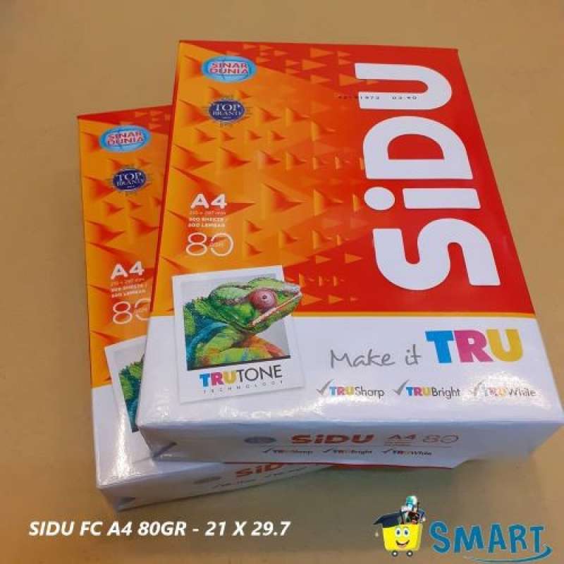 Jual Kertas Hvs Sidu Fc A4 80 Gram Di Seller Smart Stationery - Sedati Gede, Kab. Sidoarjo | Blibli