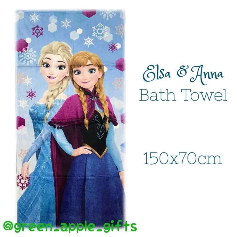 Jual Handuk Anak Disney Original - Elsa dan Anna Frozen di Seller GREEN ...