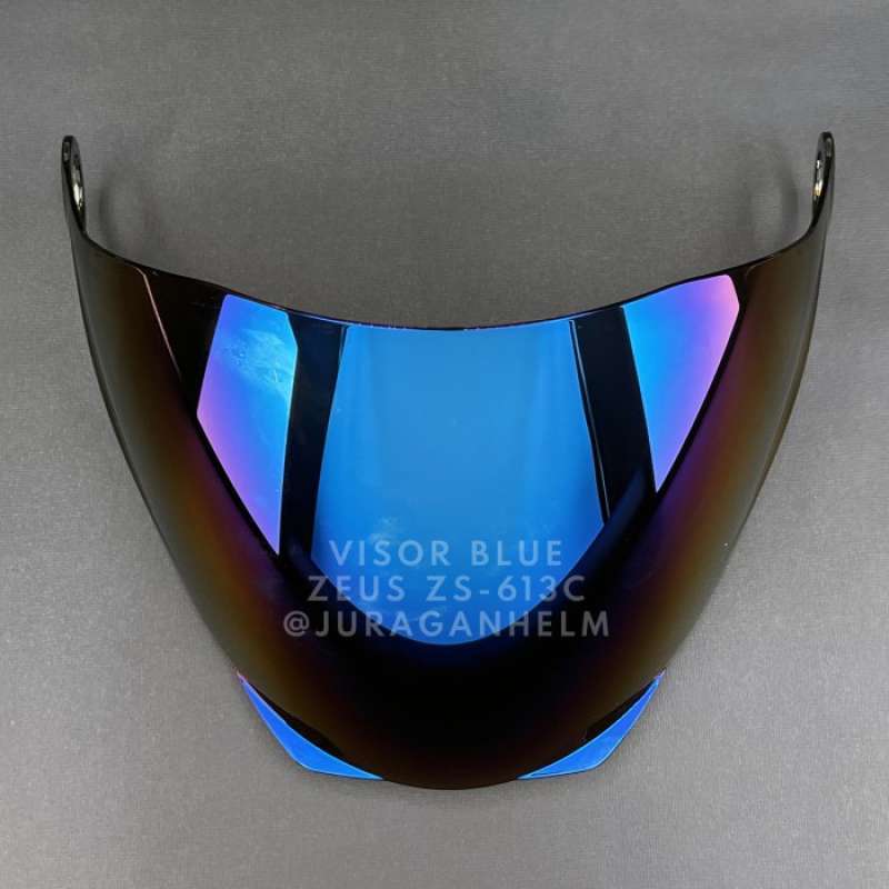 Jual Visor/Kaca Helm Zeus ZS613C 613C - BLUE di Seller Cintamotormu ...