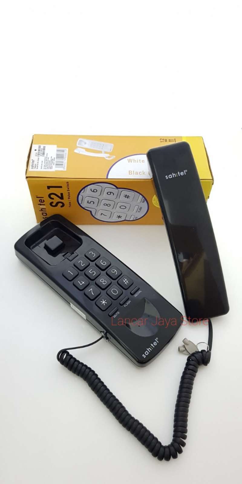 Promo Tahun ini aja kak Cable Phone Resmi Sahitel S-21 (Hitam) Telepon ...