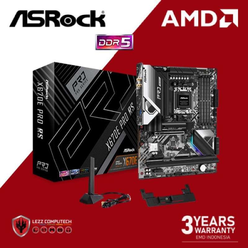 Jual ASROCK X670E PRO RS (AMD X670, AM5, DDR5) RYZEN AM5 di Seller Lezz ...