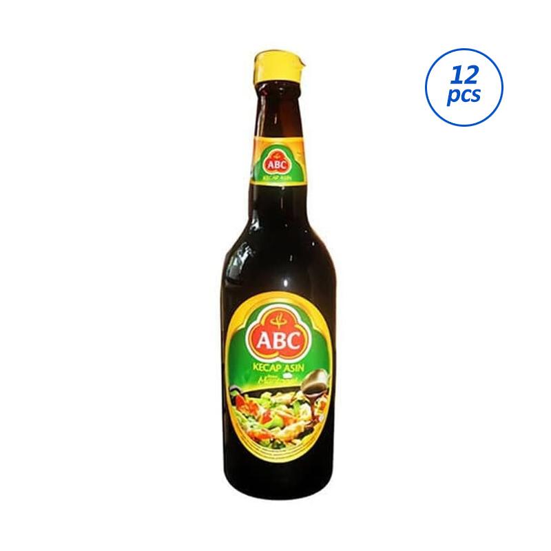 Jual ABC Botol Kaca Kecap Asin [620 mL/ 1 Dus/ 12 Botol] di Seller ...
