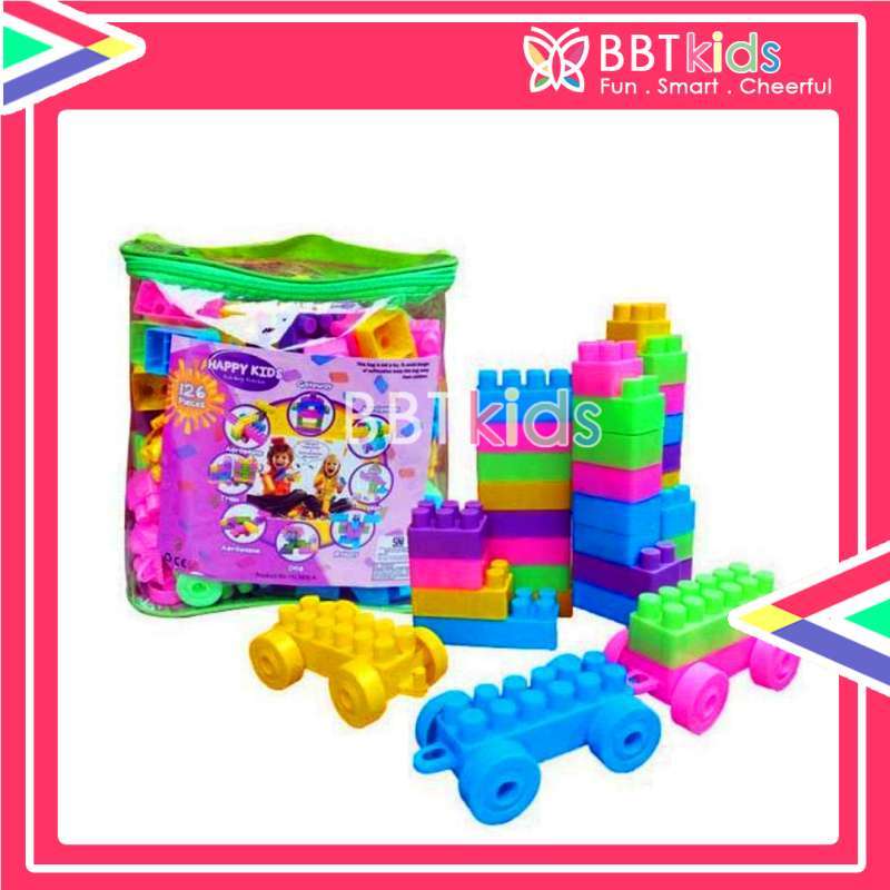 Jual Balok Susun Jumbo Bricks Block Kreatif Happy Kids Building Besar ...