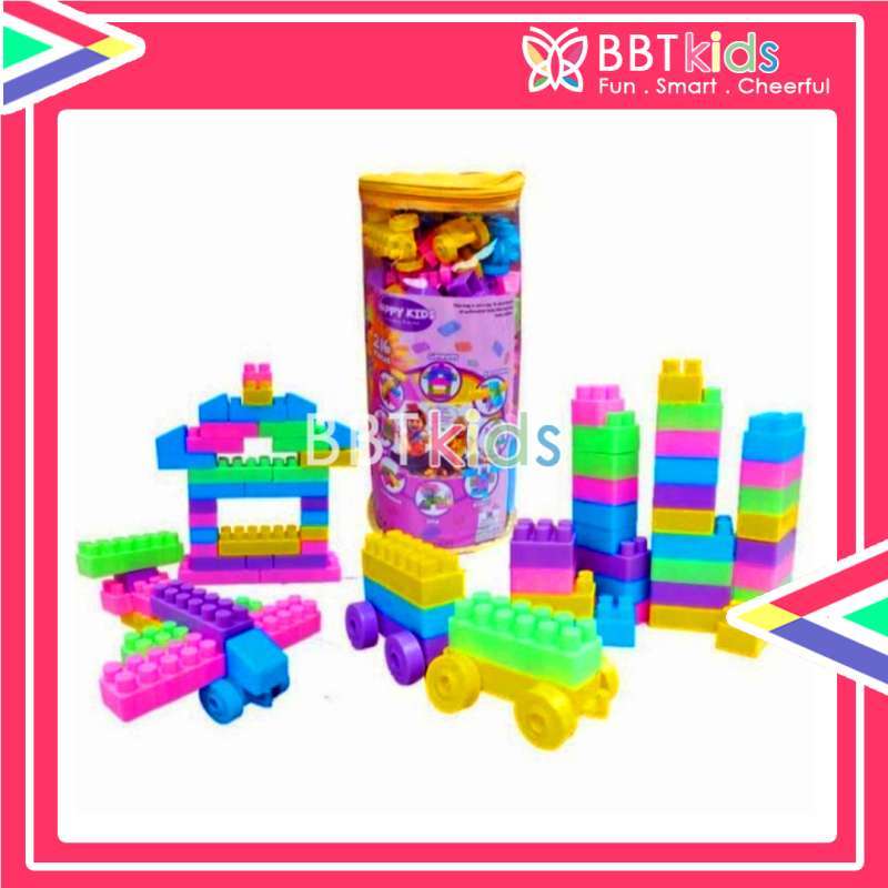 Jual Balok Susun Jumbo Bricks Block Kreatif Happy Kids Building Besar ...