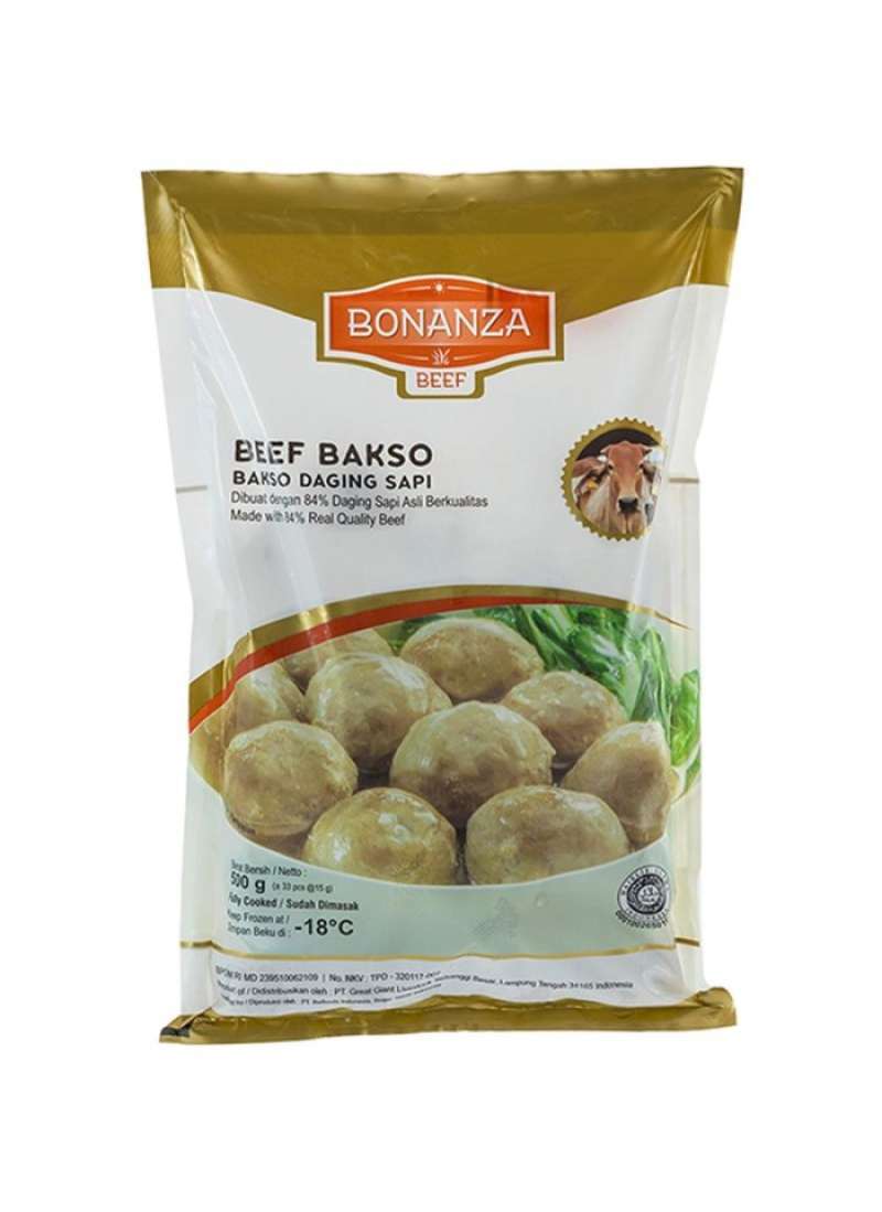 Jual Bonanza Beef Bakso I Bakso Daging Sapi Gold Isi ±33pcs - 500 Gram ...