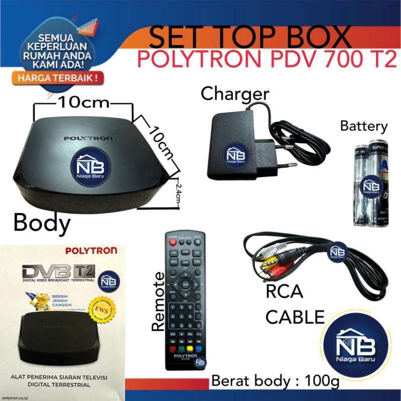 Jual Polytron Set Top Box Digital Dvb – T2 [ Pdv 700t2] Di Seller Niaga ...