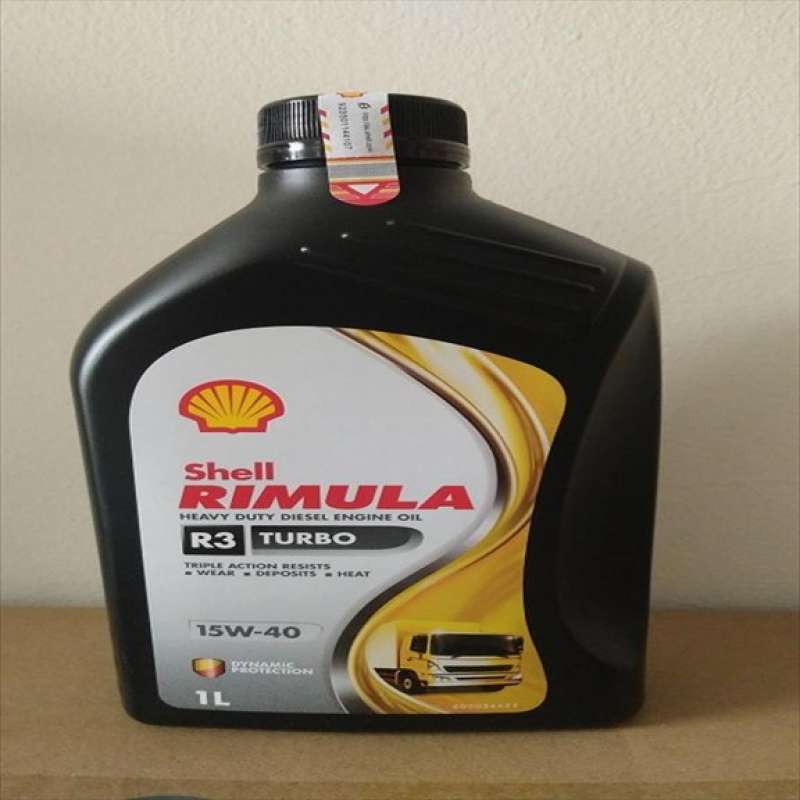 Jual Oli Mesin Shell Helix Rimula R3 Turbo 15W-40 1 Liter Diesel Asli ...