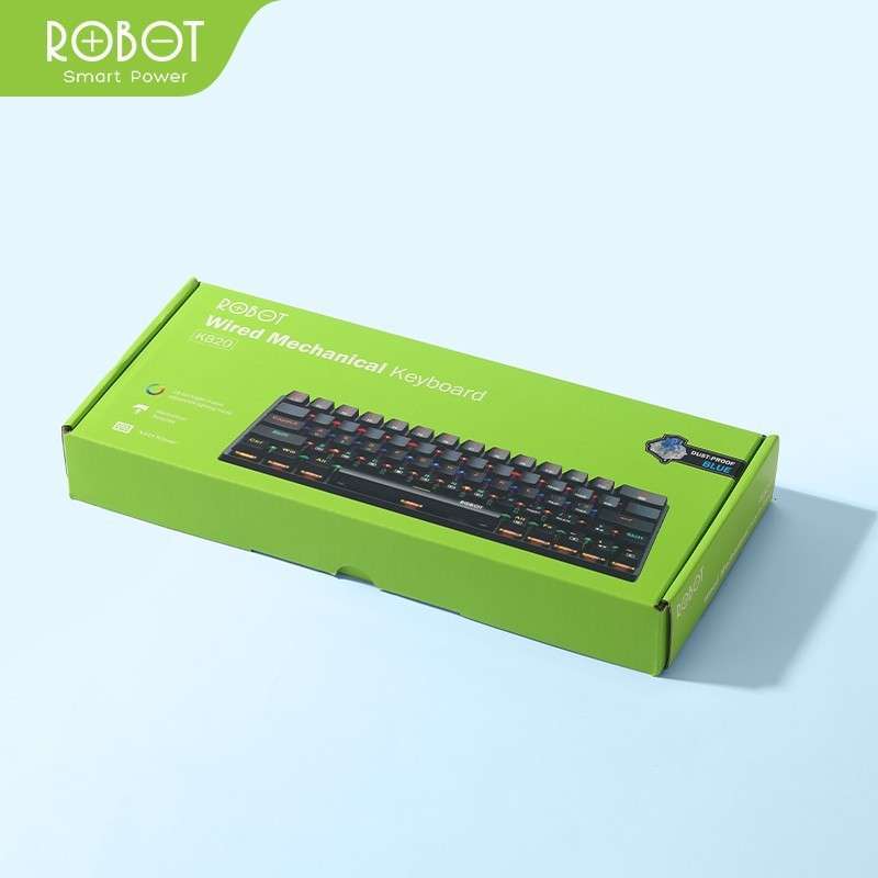 Jual Robot Kb20 Keyboard Rgb Gaming Wired Mechanical Blue Switch Port ...