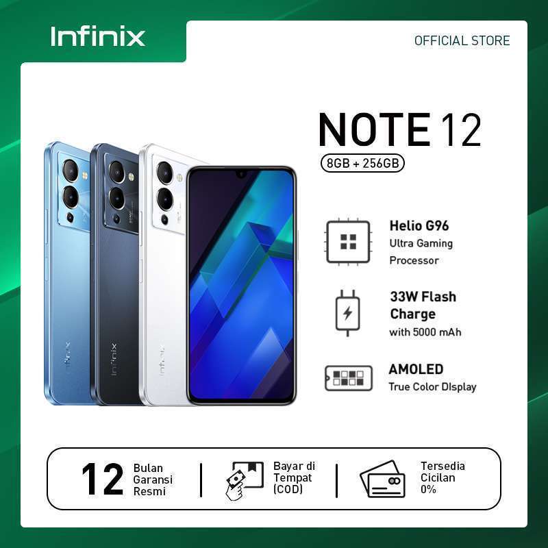 Jual Infinix Note 12 [8/256GB/ Official Store] + Bundling Telkomsel ...