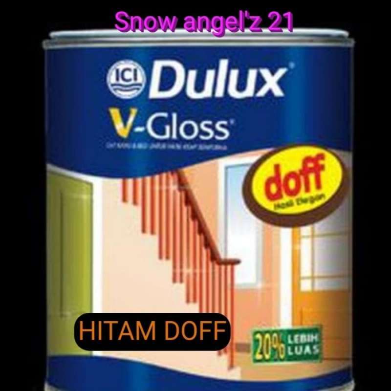 Promo CAT MINYAK DULUX V- GLOSS / CAT MINYAK KAYU & BESI HITAM DOFF ...