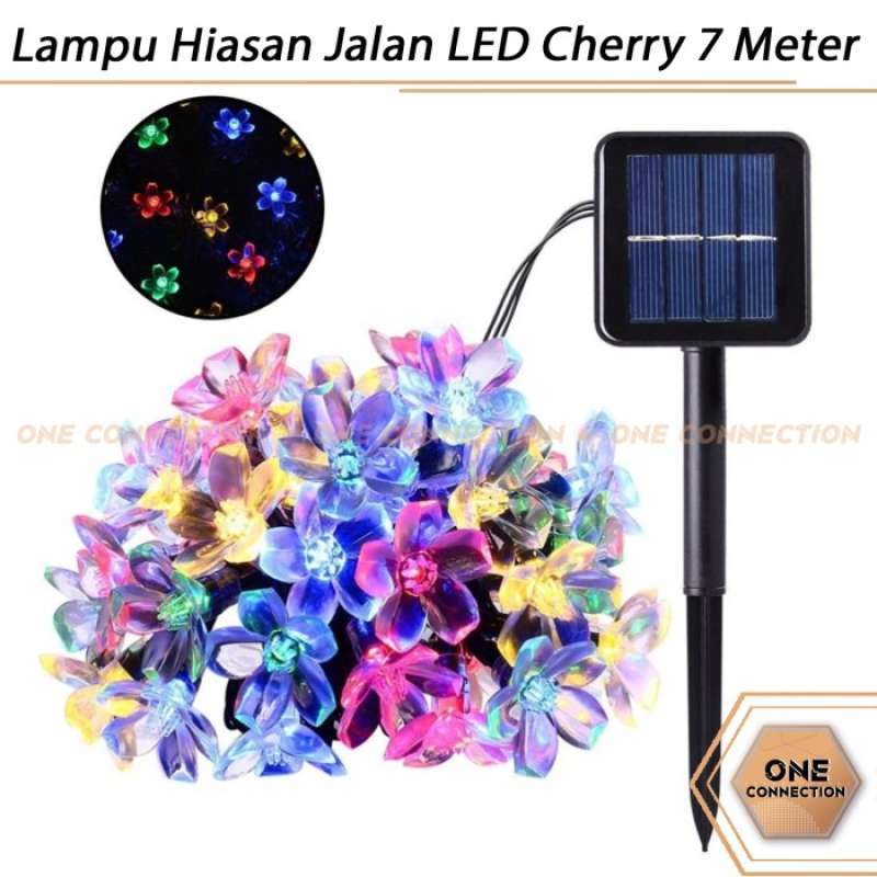 Jual Lampu Hiasan Jalan LED Cherry Pohon Natal Tenaga Surya Solar Cell ...