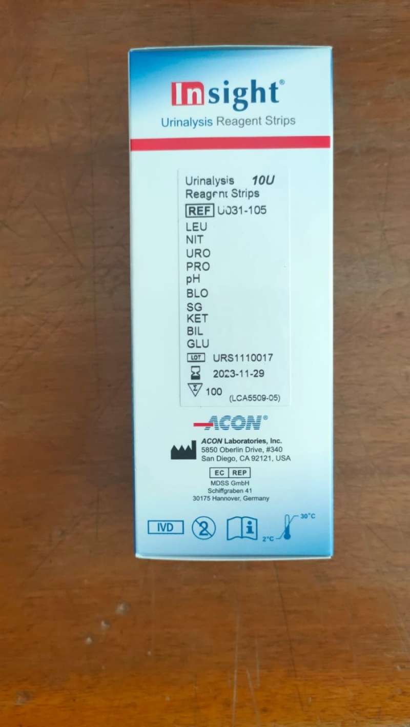 Promo Urin Test strip 10 parameter insight Diskon 23% di Seller Alkesmu ...