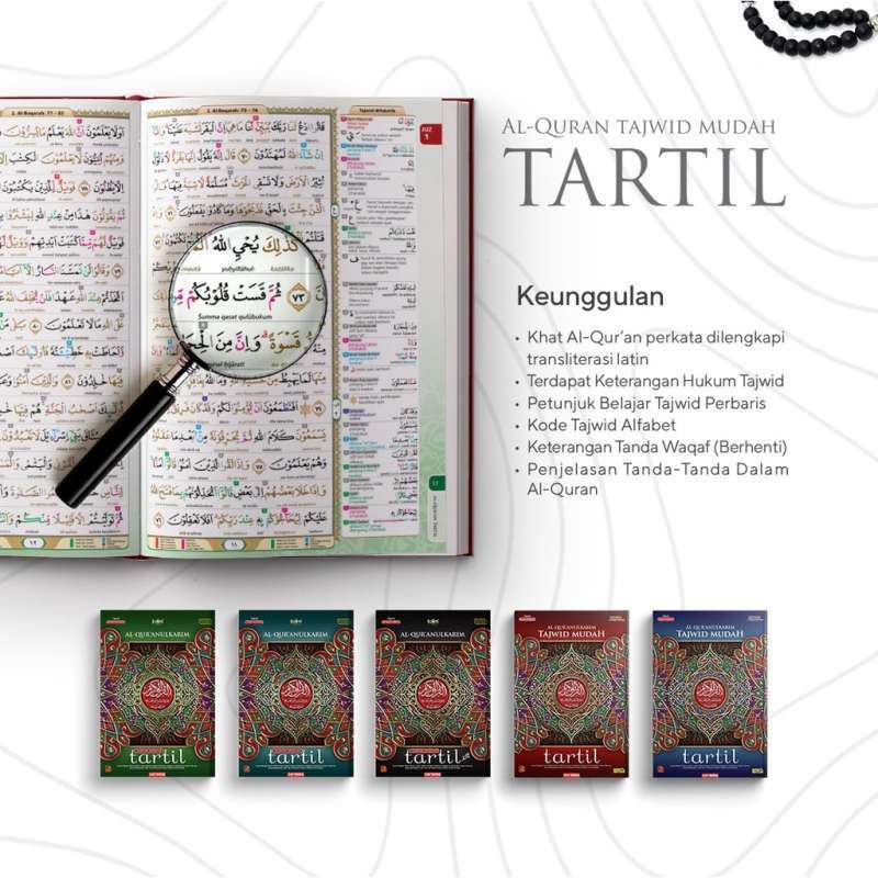 Promo Al Quran Cordoba Tartil Belajar Tajwid Mudah 1 Baris 1 Hukum ...