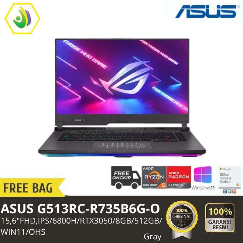 Jual ASUS ROG G513RC-R735B6G-O 15.6inc,R7-6800H.RTX3050.8G.512GB.WIN11 ...