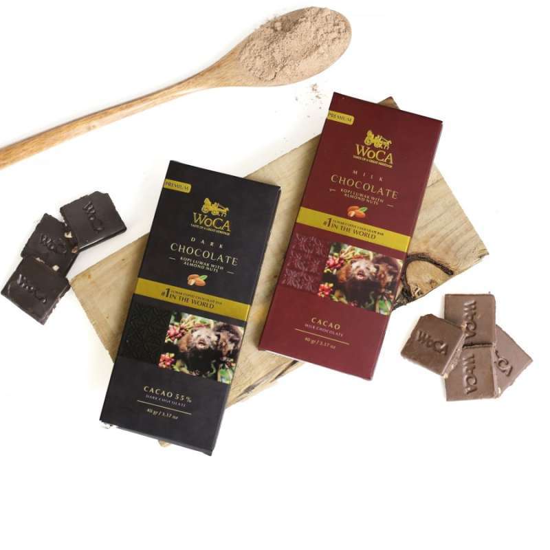 Jual Woca Coklat Kopi Luwak Premium Milk Chocolate Bar [90 G] Di Seller ...