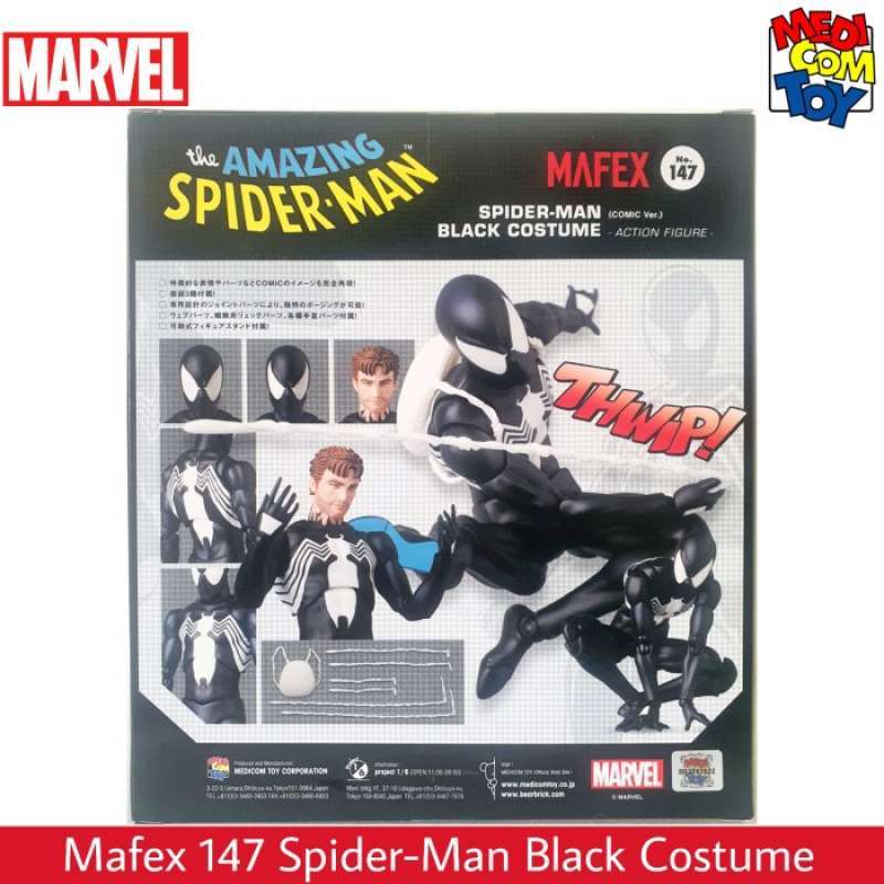 Jual Medicom Toy Mafex 147 Symbiote The Amazing Spider-man Black ...
