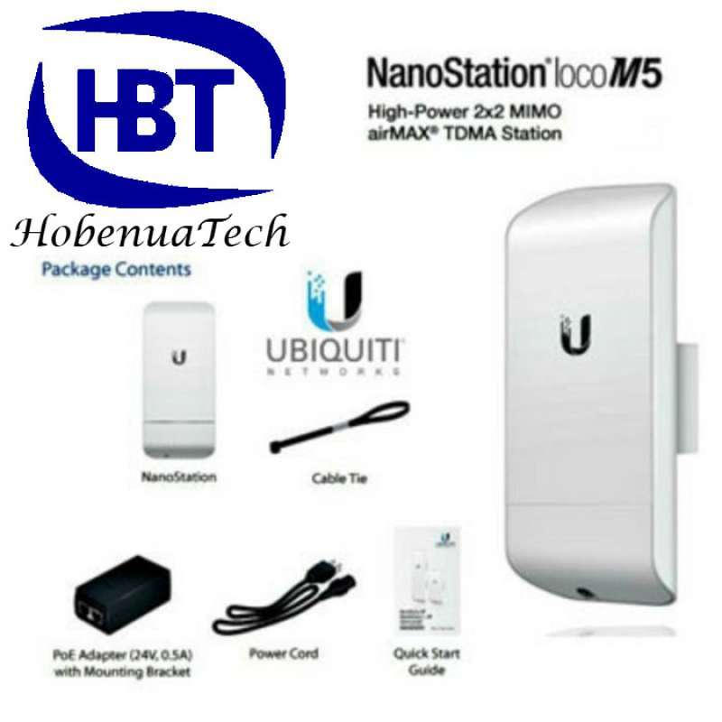 Jual UBIQUITY ubnt Nano Station Nanostation LocoM5 Loco M5 Loco-M5 di ...