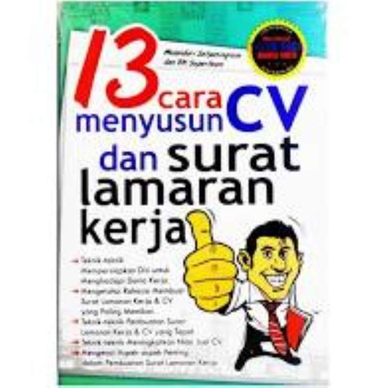 Jual Buku 13 Cara Menyusun Cv Dan Surat Lamaran Kerja Di Seller Buku ... Jual Buku 13 Cara Menyusun Cv Dan Surat Lamaran Kerja Di Seller Buku ...