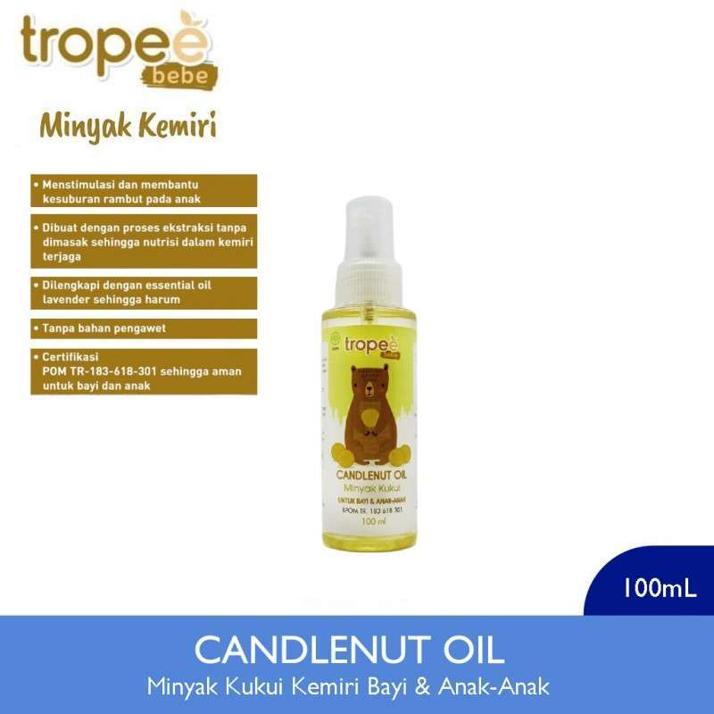 Jual Tropee Bebe Candlenut Oil Minyak Kukui Kemiri - 100ml di Seller ...