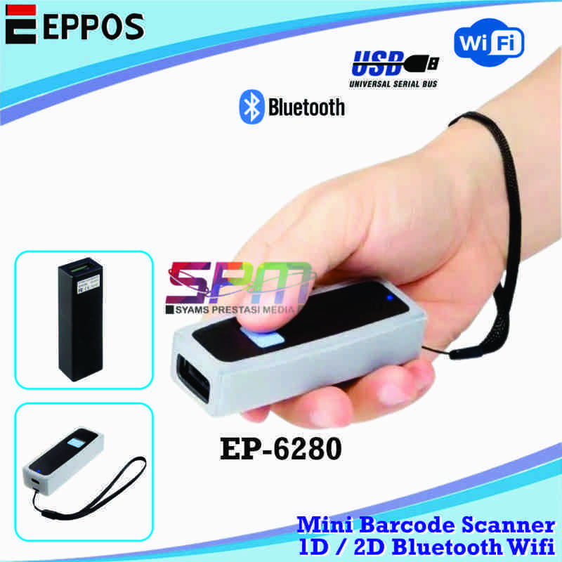 Jual Portable Barcode Scanner 1D/2D EPPOS EP6280 - Bluetooth Wireless di Seller SYAMS PRESTASI ...