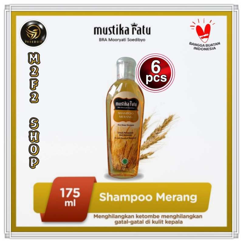 Promo Mustika Ratu Shampoo Merang Botol - 175 ml (Kemasan 6 Pcs) Diskon ...