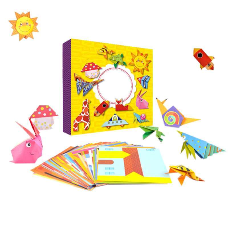 Jual Fold DIY Kit - Origami Folding Paper with Manual Book 54 Projects ...