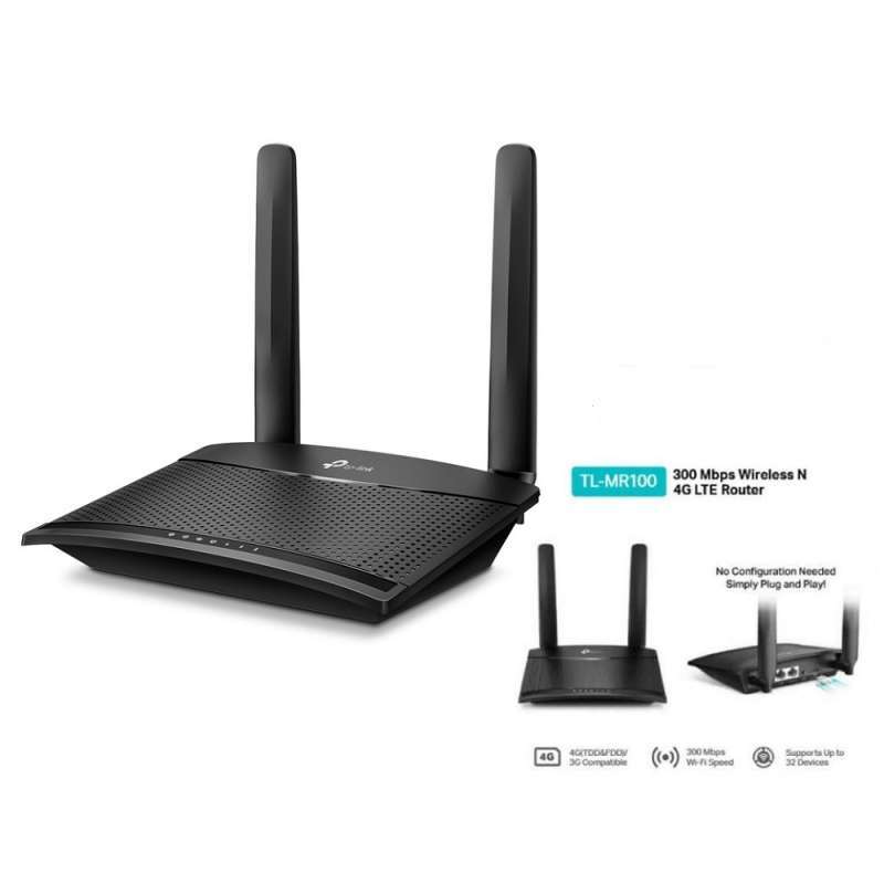 Jual Tp-link Tl-mr100 300mbps 4g Lte Sim Card Slot Router Di Seller ...