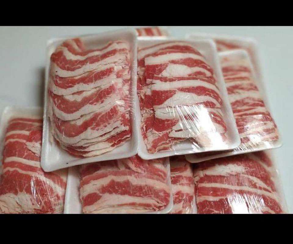 Jual US BEEF SLICE / DAGING SLICE TIPIS SHORTPLATE / USA SLICE BEEF ...