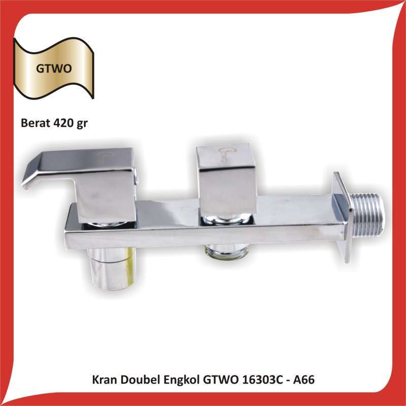 Jual Kran Doubel Engkol / Keran Cabang Shower Bagus GTWO 16303C - A66 ...