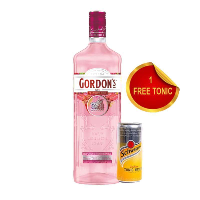Jual Gordon's London Premium Pink Gin & FREE Tonic di Seller VINES ...