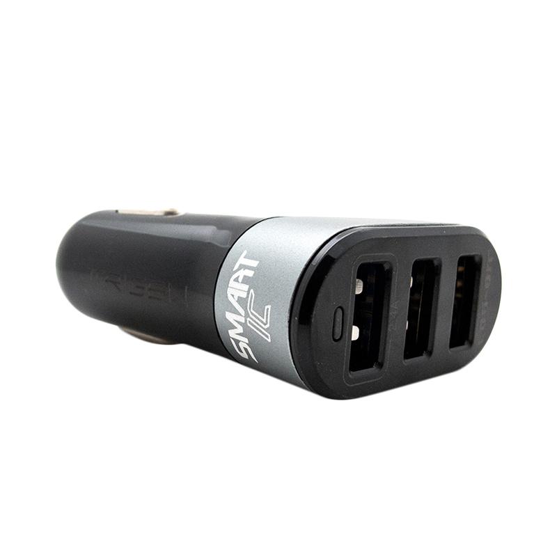 Promo Log-on Trigen Car Charger - Hitam [3 USB] - Hitam Diskon 58% di ...