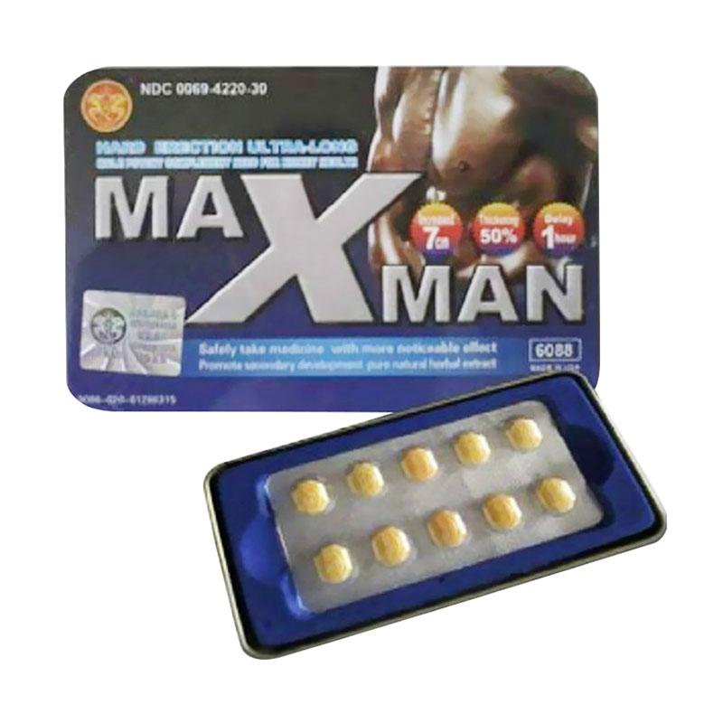 Promo Maxman Tablet Obat Kuat Pria Herbal Diskon 22% di Seller Toko ...