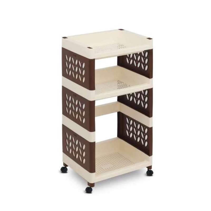 Promo Rovega Supra Rak Susun 3 Tingkat dengan Roda Premium 3 Tier Rack ...