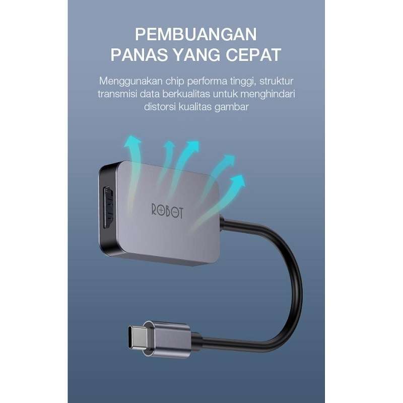 Jual Robot Ht100 Type-c To Hdmi Converter Adapter Di Seller Inti Sukses ...