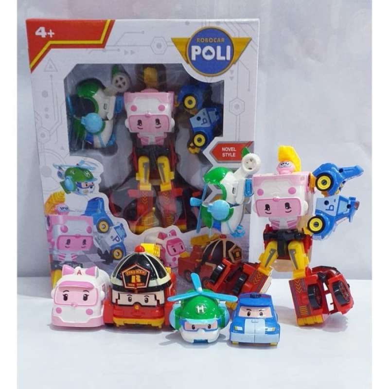 Promo Mainan Robocar 4 in 1 Transformers - Robot Mobil Poli Transformer ...
