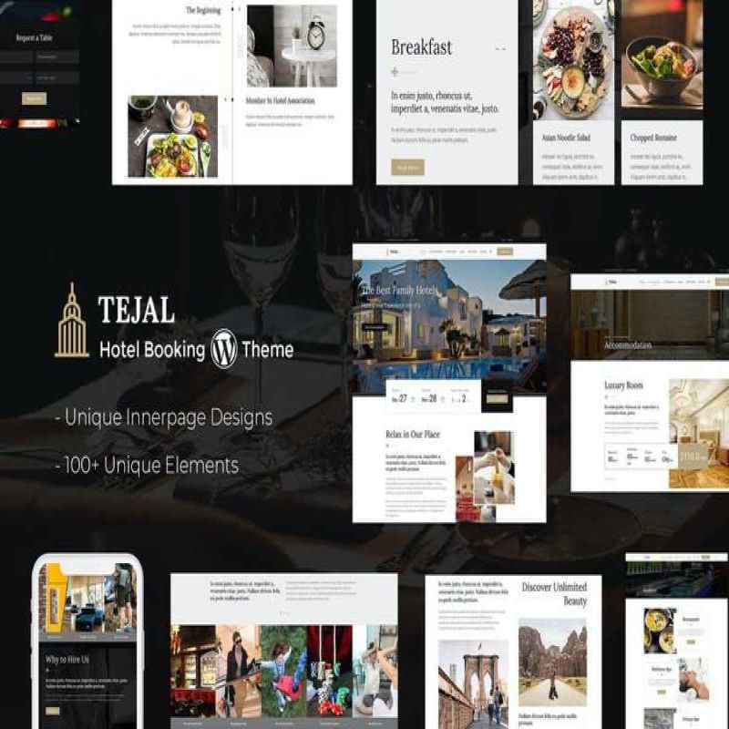 Jual Wordpress Template WP Tejal Resort- Hotel Booking Theme di Seller Bukuoriginal - Gayam ...